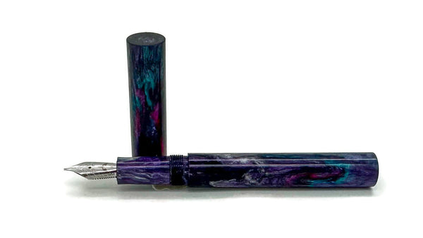 Bespoke Fountain Pen | Purple Galaxy by Starry Night Resins | M14 ...